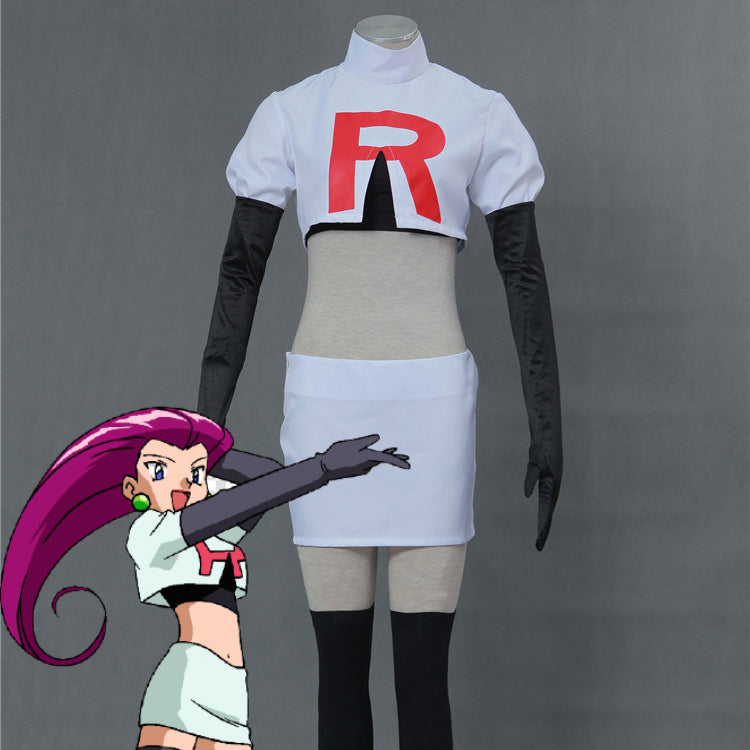 Pokemon Team Rocket Jessie Cosplay For Kids/Adults – Heesse